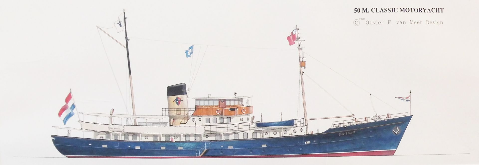 Study: 164’ (50 m) Classic Trawler - Olivier van Meer