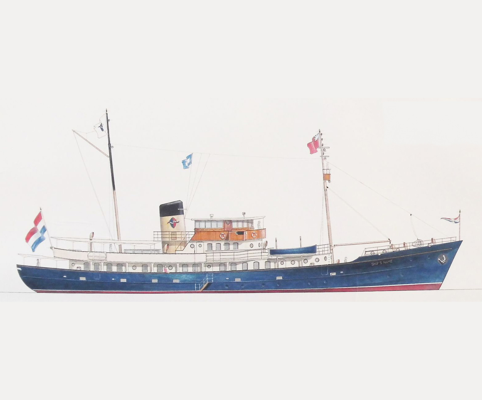 Study: 164’ (50 m) Classic Trawler - Olivier van Meer